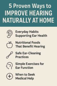 5 Proven Ways to Improve Hearing Naturally at Home